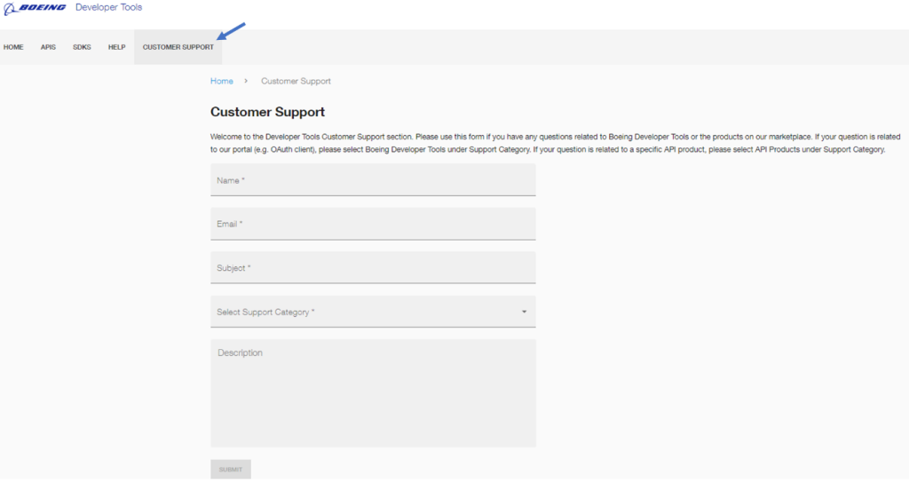 BDT Customer Support: Your Central Hub for API Technical Support | Boeing Developer Tools